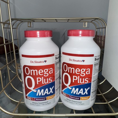 Dr. Sinatra Omega Q Plus MAX Heart Health 100mg of CoQ10 Turmeric 2 ...