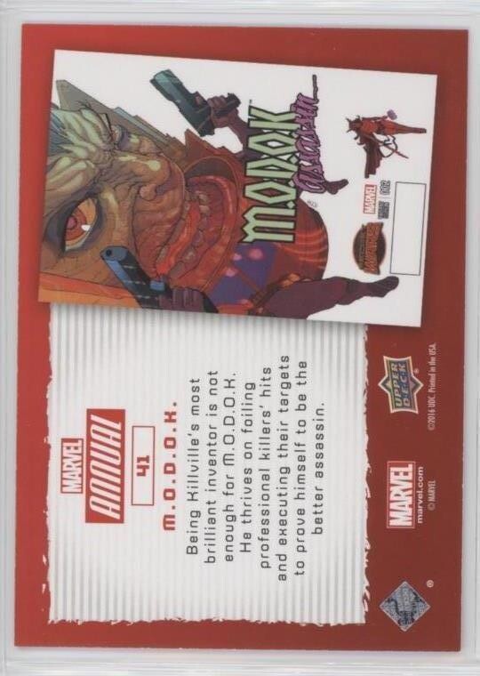 2016 Upper Deck Marvel Annual Red Foil parallel card #41 MODOK m.o.d.o.k. | eBay