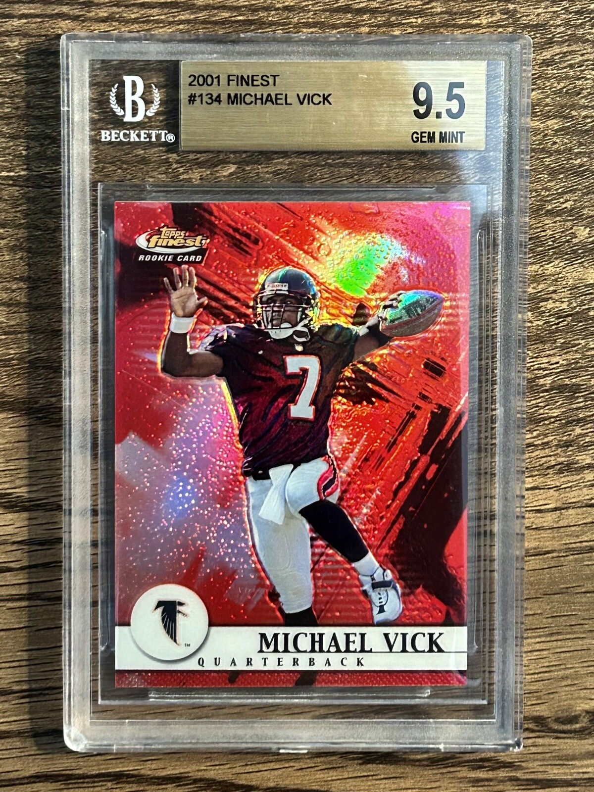 2001 Topps Finest - #134 Michael Vick /1000 (RC) for sale online | eBay