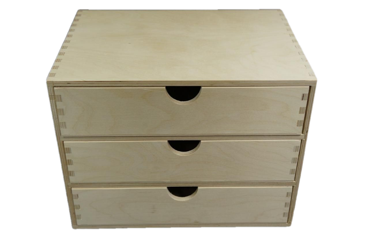 A4 Plain Wooden Cupboard Chest Shelf With Drawers Storage Desktop Unit ...