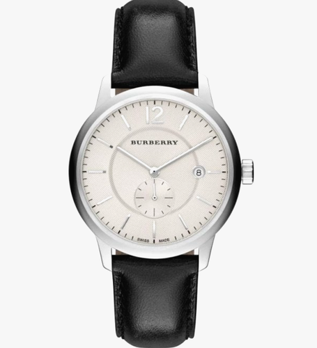 Brand New Burberry BU10000 The Classic Round Checked Steel Case Men's ...