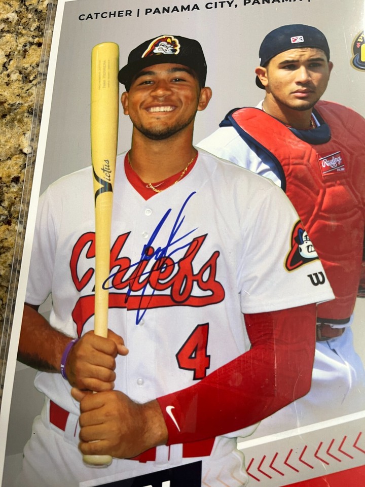 Ivan Herrera SIGNED 2019 Peoria Chiefs Poster St. Louis Cardinals Auto ...