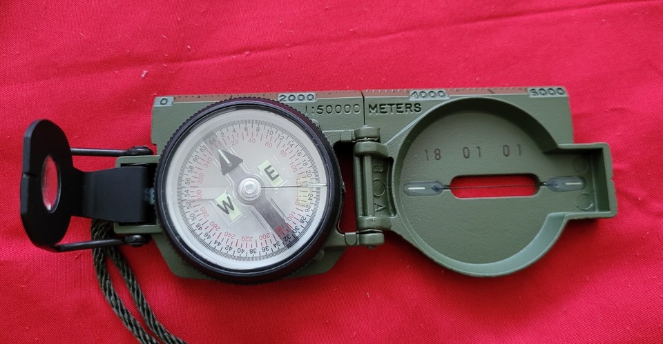Cammenga Model 3H Tritium Lensatic Compass Olive Drab US Military Issue ...