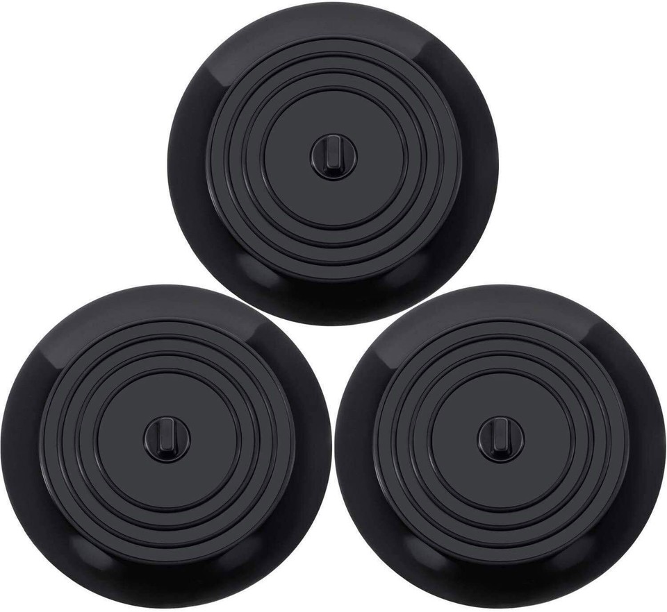 2X Silicone Floor Drain Plug Cover Kitchen Bath Tub Sink Rubber Water ...