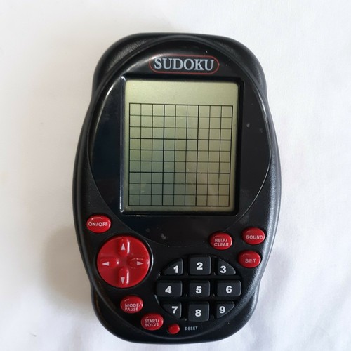Sudoku Electronic Game Handheld Black Number Logic Portable Tested | eBay