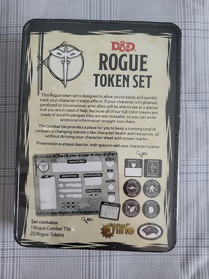 Dungeons & Dragons Token Set Rogue | eBay