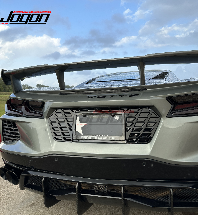 Rear License Plate Frame ABS For Corvette C8 Stingray Z51 Coupe HTC 2LT ...