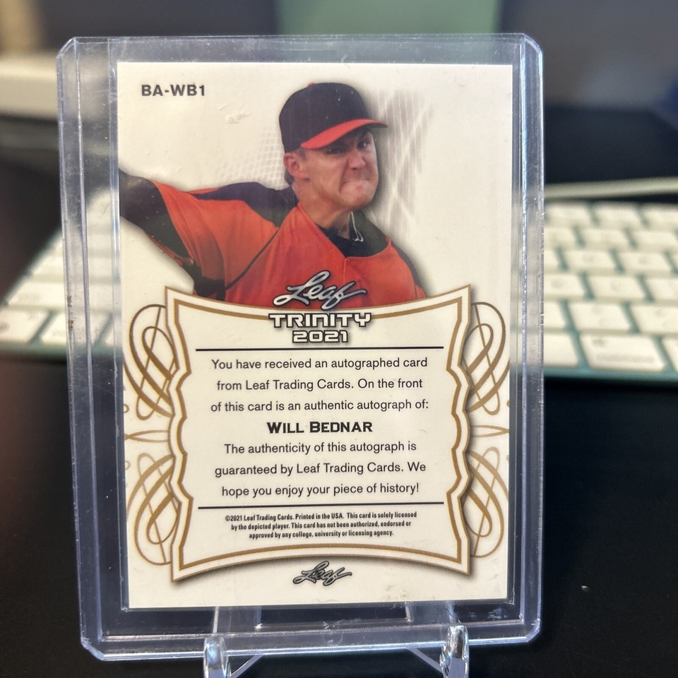 Will Bednar Rookie RC Auto Leaf Trinity /75 | eBay