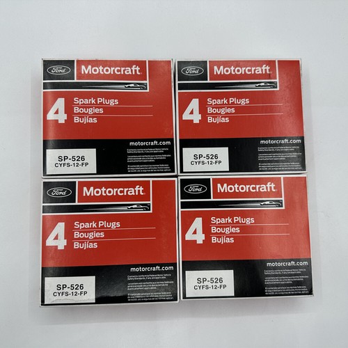 Set of 16 For Ford Motorcraft Double Plat Spark Plugs SP526 CYFS12FP ...