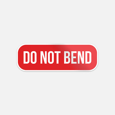 Do Not Bend Car Bumper Vinyl Sticker Decal | eBay