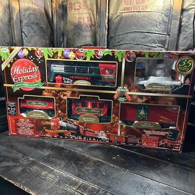 EZTEC Holiday Express Christmas Train Set Battery Operated W/ Wireless ...