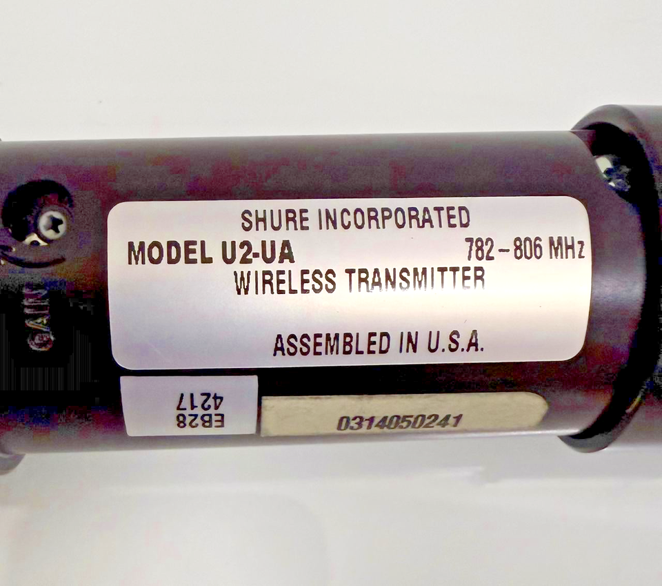 Shure U2-UA Wireless Transmitter Handheld Microphone SM58 | eBay