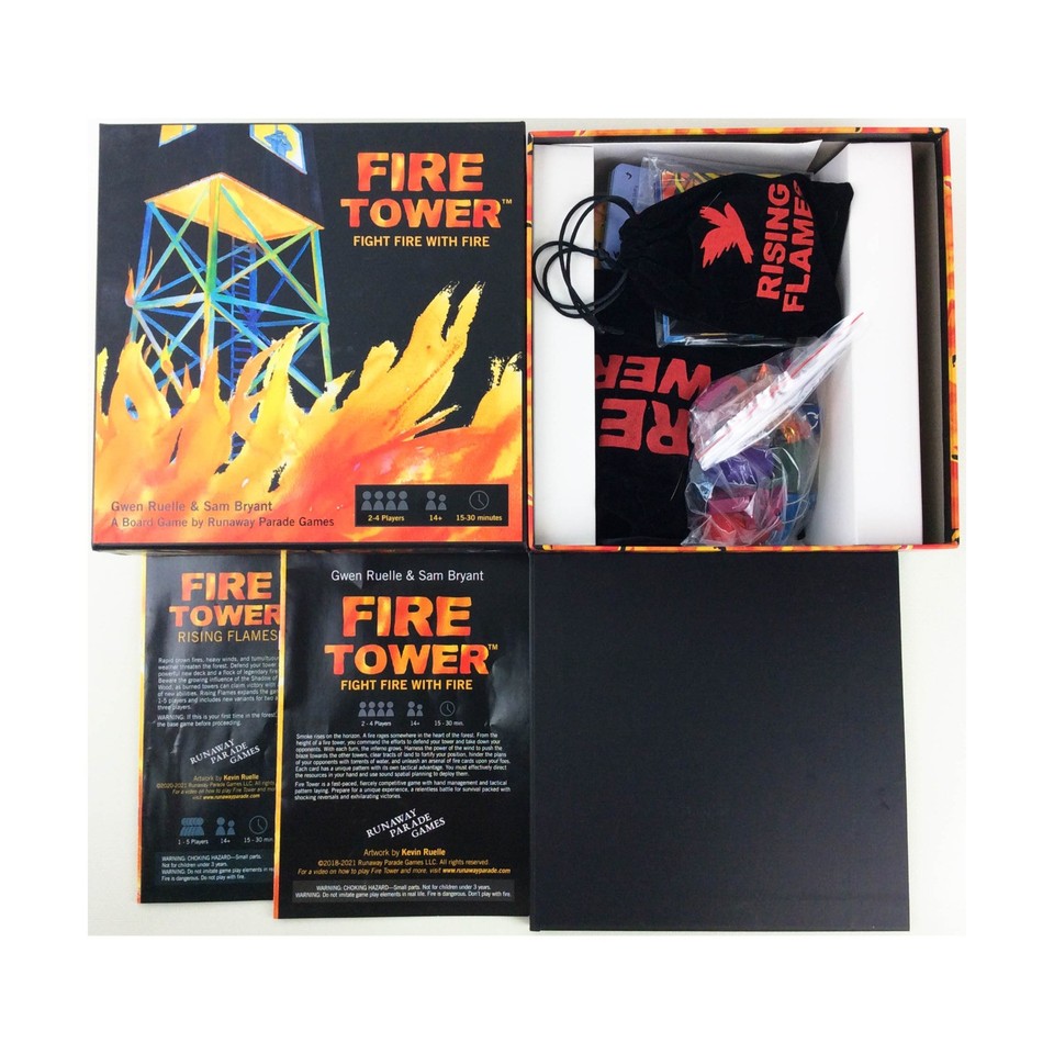 Runaway Parad Board Game Fire Tower (2nd Ed) Deluxe Combo + Mini Expans ...