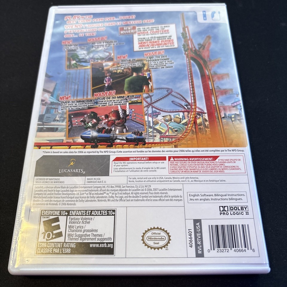 Wii Thrillville Off the Rails (Nintendo Wii 2006) Complete CIB With ...