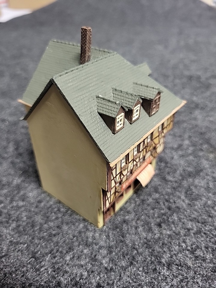Kibri N Scale German European 3Story + Atic Framed Corner house | eBay