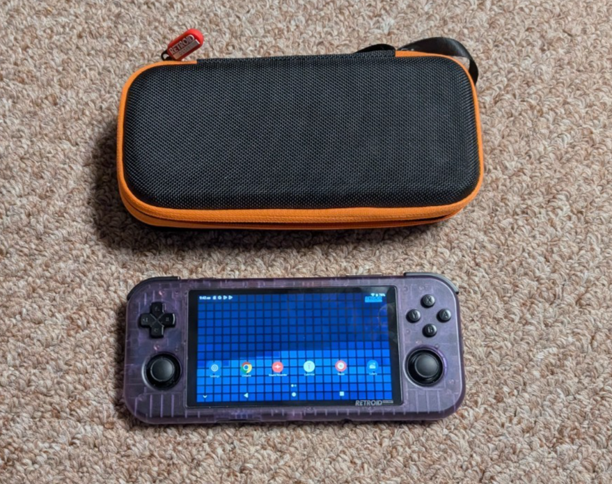 Indigo Retroid Pocket 3+ (PLUS) Android Handheld + Travel Case + 128GB ...