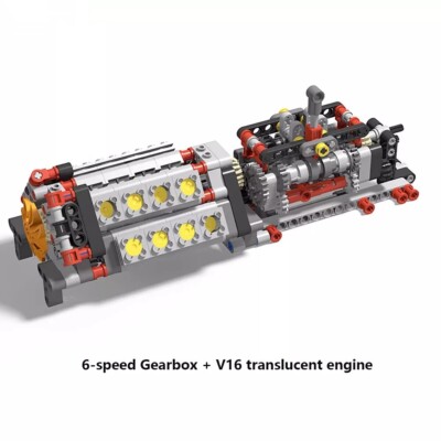 Technic Parts MOC Car Speed Gearbox Kit Set for Legoes Gear Axles Pins ...