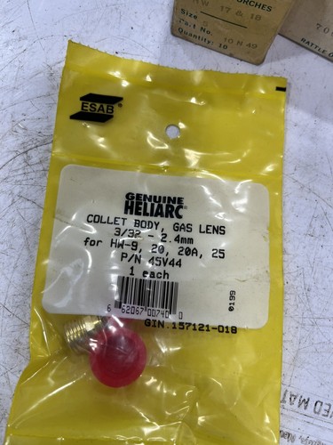 ESAB Heliarc Collet Body Gas Lens P/N 45V44, 3/32 | eBay
