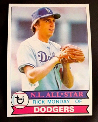 1979 Topps RICK MONDAY DODGERS baseball card #605 **MINT CARD** NO ...