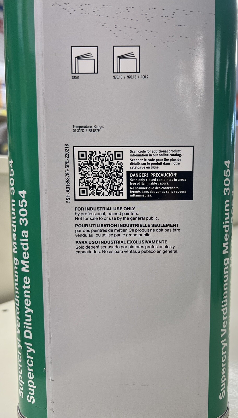 5 LITER SPIES HECKER PERMACRON 3054 SUPERCRYL MEDIUM REDUCER | eBay