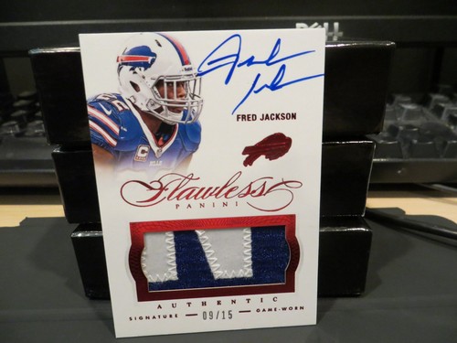 Panini Flawless Ruby Autograph Jersey Auto Bills Fred Jackson 09/15 ...
