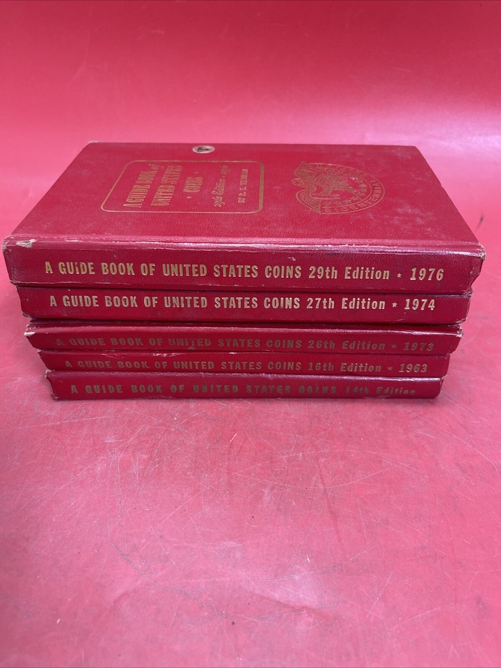 Red Book A Guide Book Of United States Coins Lot 5 (14th,16th,26th,27th ...