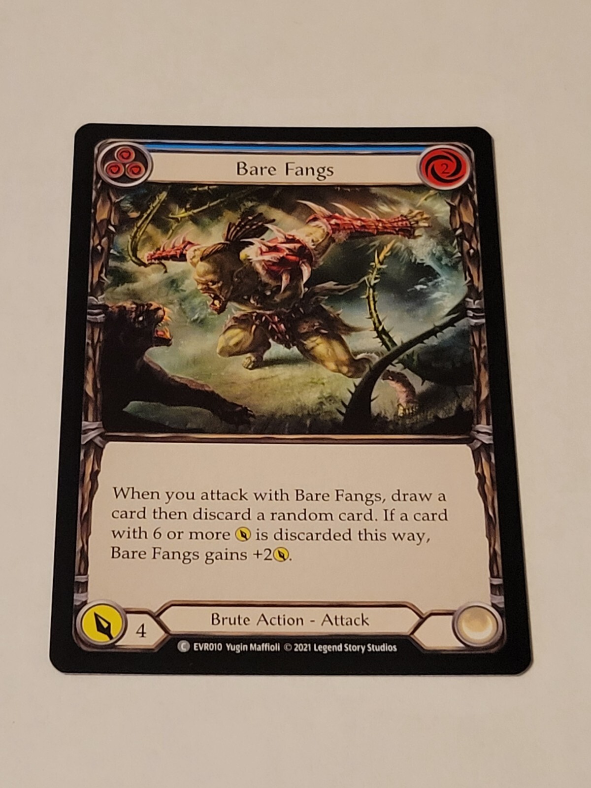 Bare fangs (blue) everfest 1st edition NM Flesh And Blood | eBay