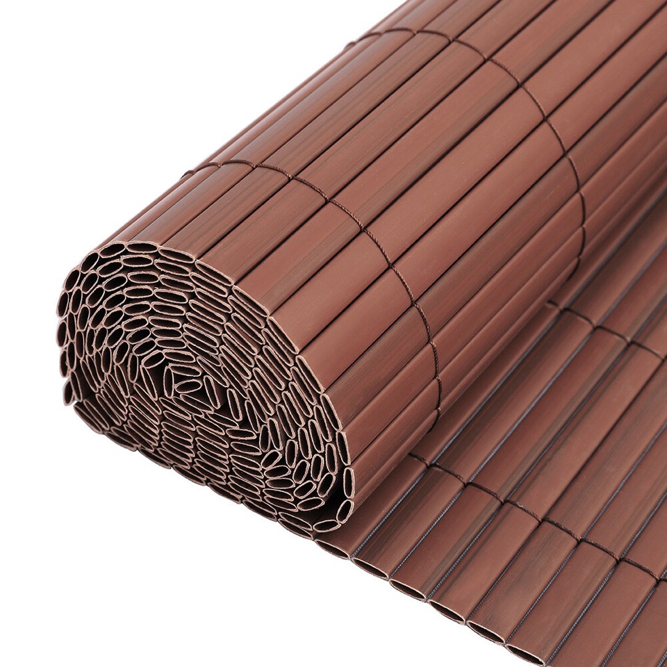 PVC Fence Screen Bamboo Mat Border Panel Garden Wall Privacy Size/Color ...