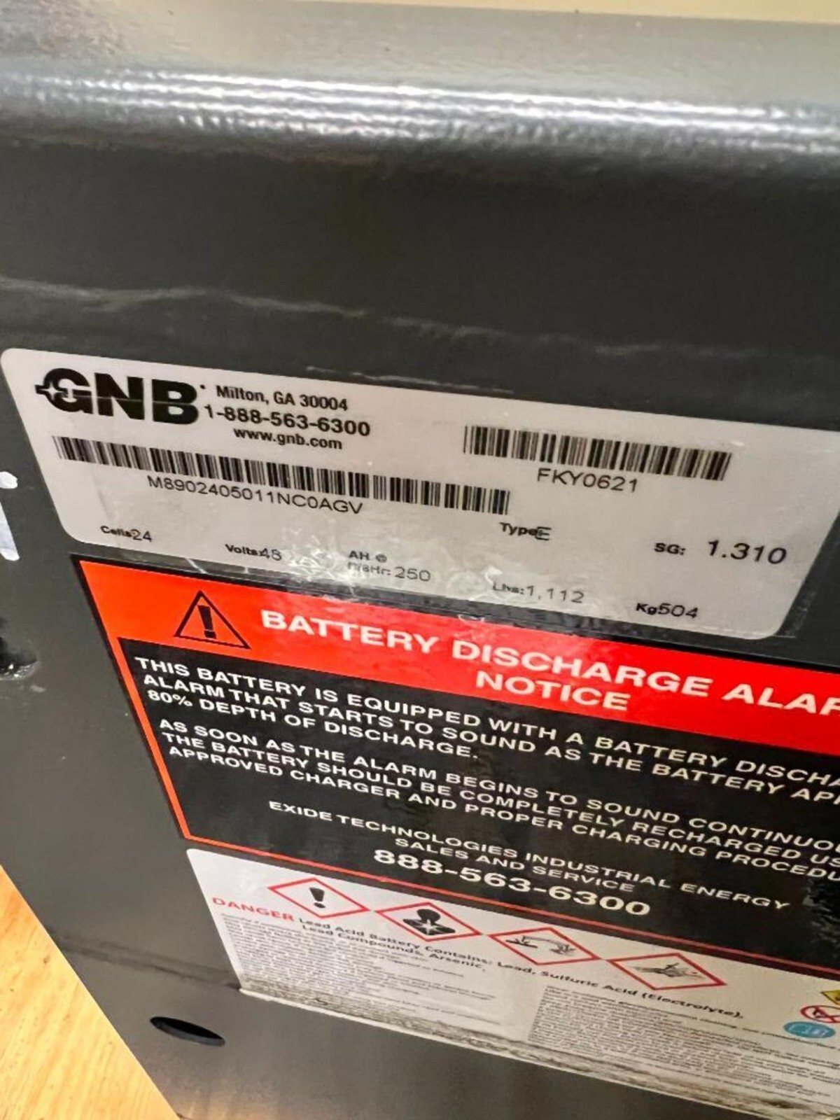 GNB 48 Volt Battery 24 Cell | eBay