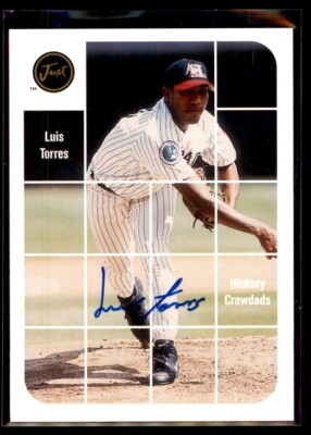 Luis Torres 2001 Just Minors RC Autograph Rookie Auto #BA-48 Hickory ...