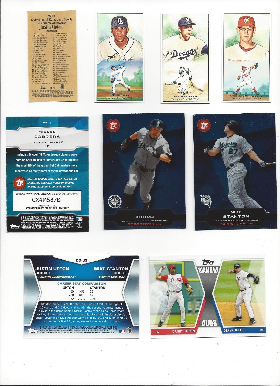 2011 TOPPS INSERT - BEFORE TOPPS, HISTORY, 60YRS OF TOPPS, LOST CARDS ...