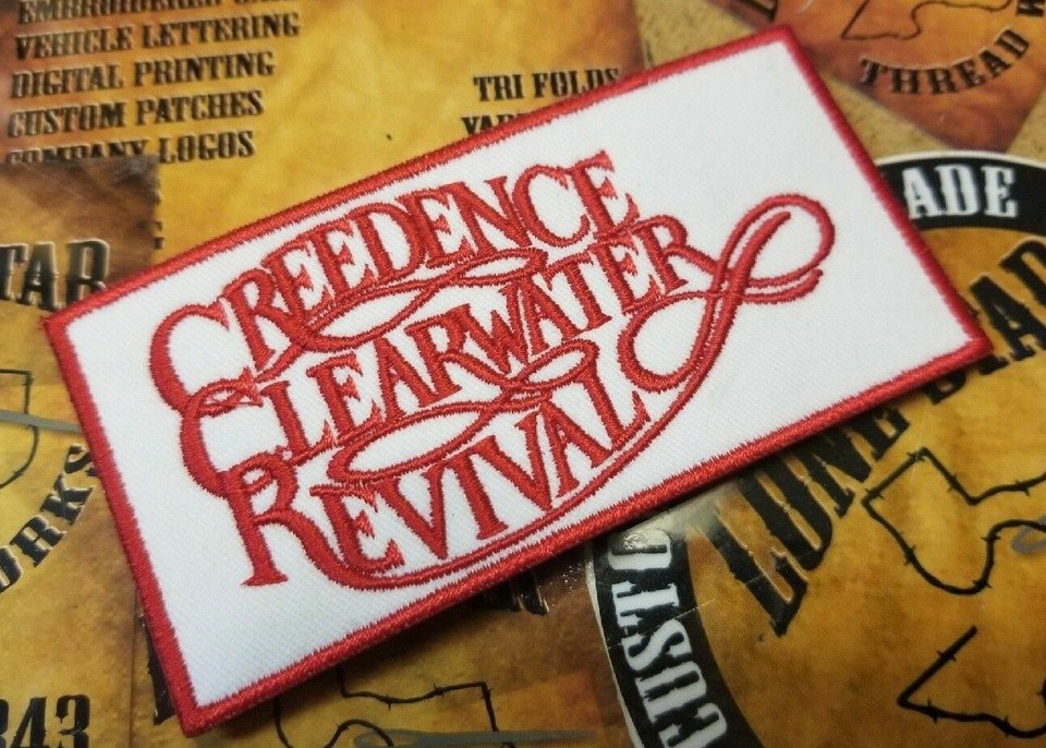 EMBROIDERED CCR CREEDENCE CLEARWATER REVIVAL ROCK BAND PATCH (Please ...