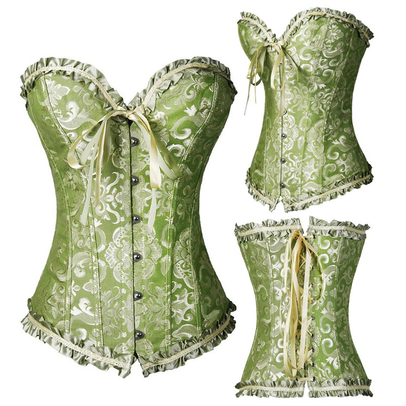 Sexy Bustier Waist Corset Top Lace Up Women Steampunk Basques Lingerie ...