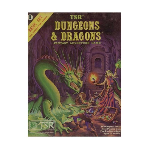 TSR Basic D&D Dungeons & Dragons - Basic Set (8th-11ths, Pink Box w/B2 ...