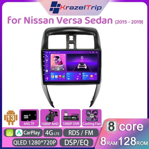 Car Radio for Nissan Versa Sedan 2015 2016 2017 2018 2019 8 Core ...