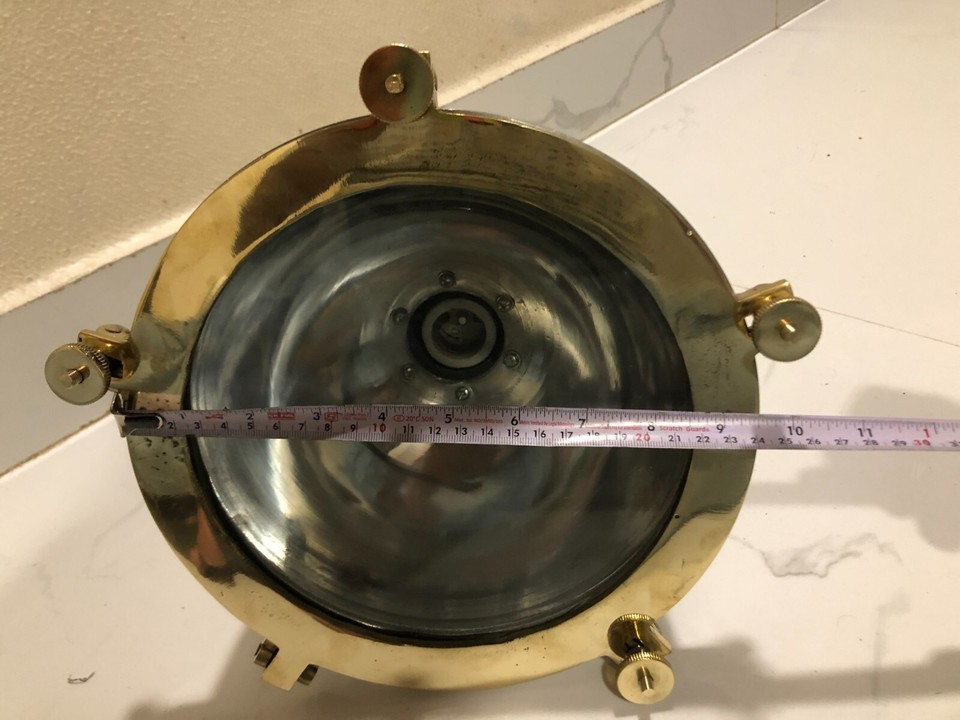 Nautical Style Ceiling Vintage Pendant Spot Aluminium & Brass Hanging ...