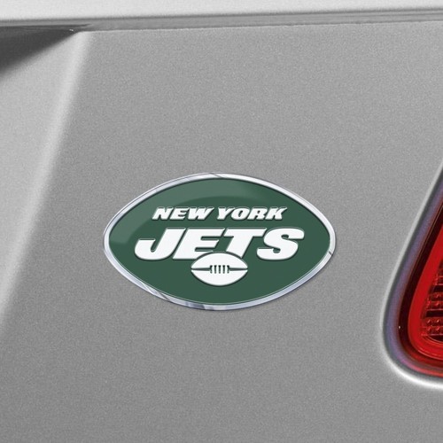 New York Jets Premium Aluminum Metal Raised Auto Emblem, Alternate Logo ...
