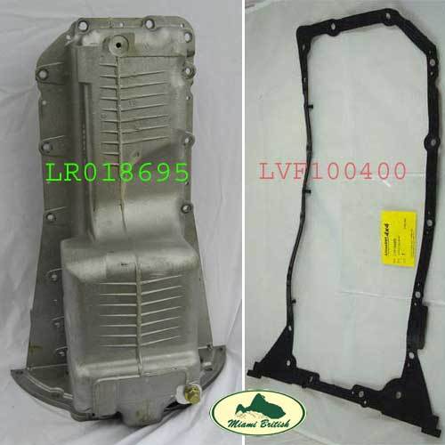 LAND ROVER SUMP OIL PAN & CRANKCASE GASKET DISCOVERY 2 II RANGE P38 99 ...