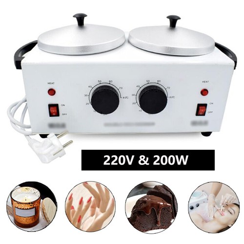 1L Dual Pot Wax Warmer Machine Electric Heater Pot For Salon Facial ...
