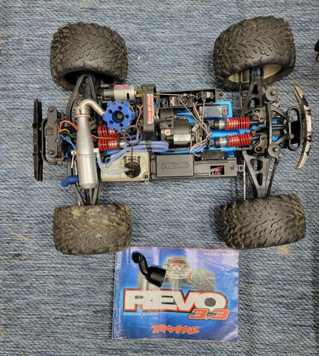 Traxxas nitro Revo 3.3 rc truck runs | eBay