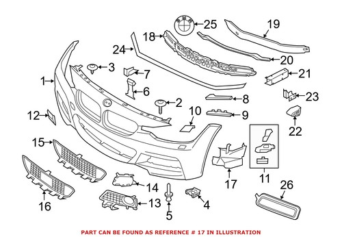 Genuine OEM Front Passenger Right Fog Light Bracket For BMW 51118057190 ...