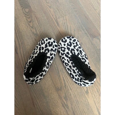 Isaac Mizrahi Gray & Black Leopard Slippers | eBay