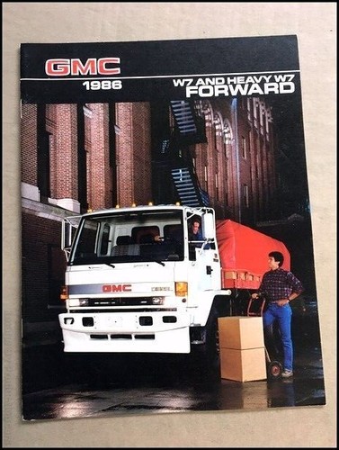 1986 GMC Truck W7 W7HV Forward Van 20-page Canada Car Sales Brochure ...