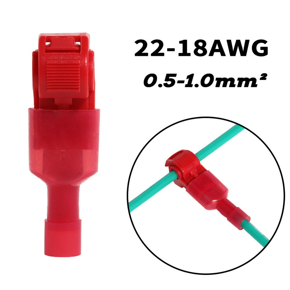 60PCS Quick Splice T-Taps Electrical Wire Crimp Cable Terminals ...