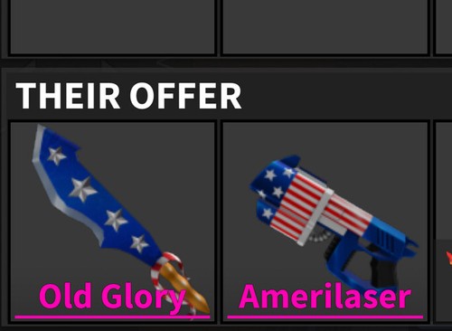 Amerilaser Old Glory Set Mm2 🌙 EXTRA SAMMY PET 🌙 | eBay