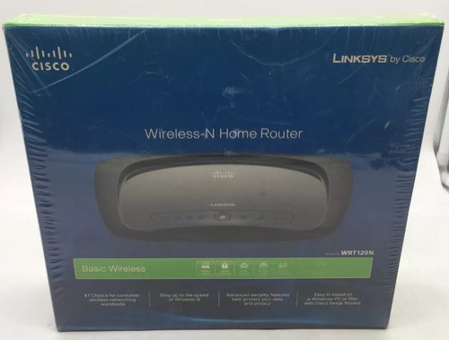 Linksys WRT120N 150 Mbps 4-Port 10/100 Wireless N Router for sale ...