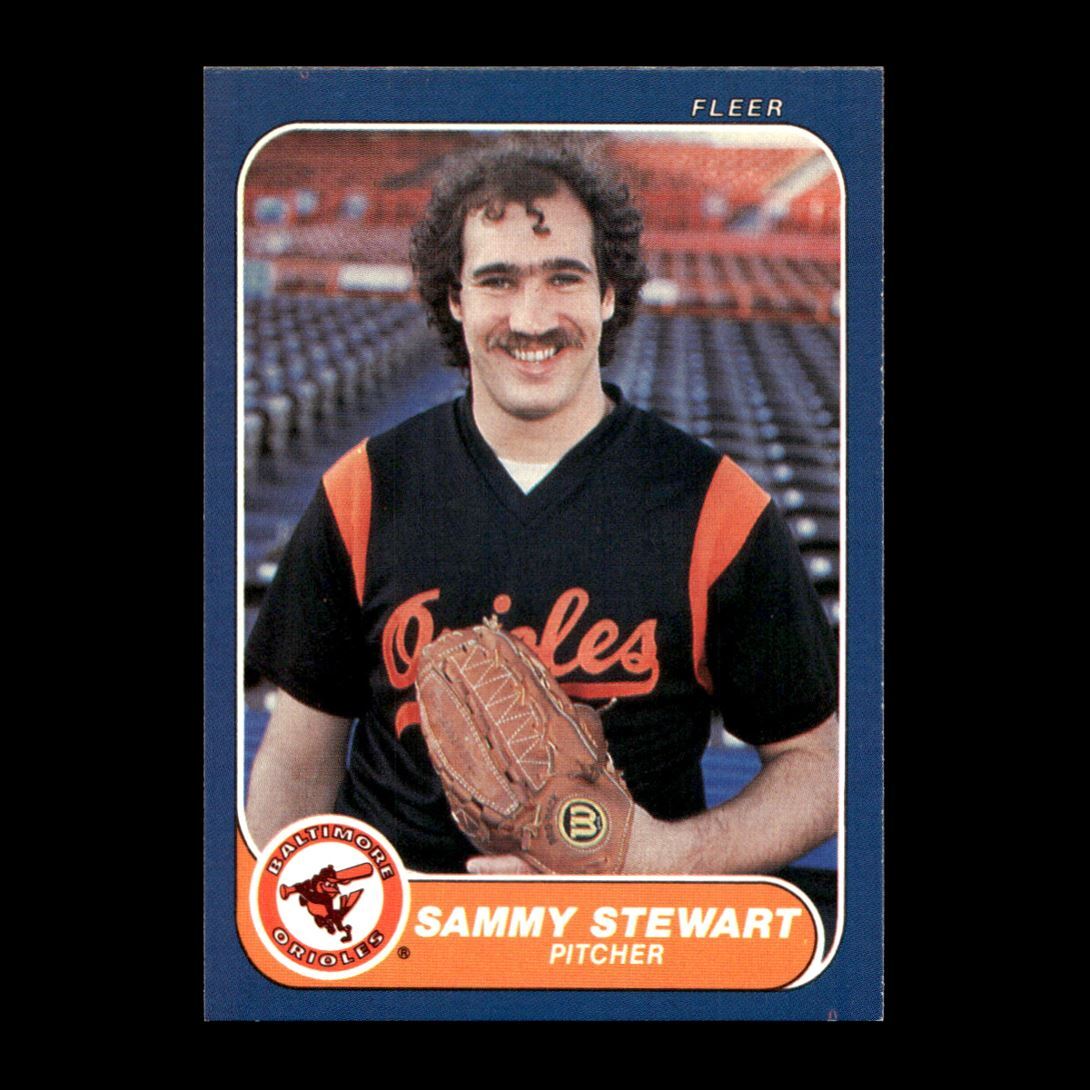 Sammy Stewart 1986 Fleer Baltimore Orioles #289 R318F 89 | eBay