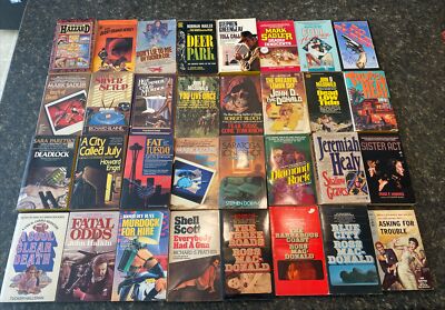 Lot of 32 Beautiful Vintage Paperback Detective Murder Mystery Pulp ...