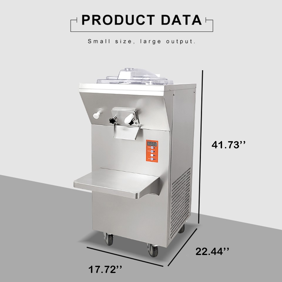 New Kolice Commercial Gelato Hard ice Cream Machine, Italian Ice Cream ...