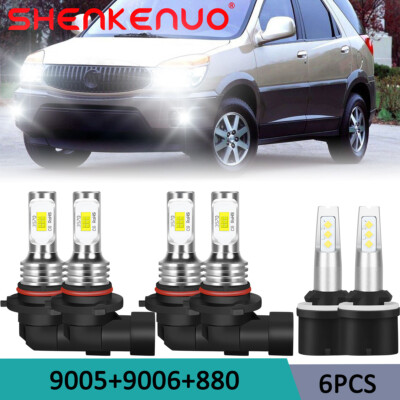 For 2002-2007 Buick Rendezvous LED Headlight Hi-Low Light Beam Fog ...